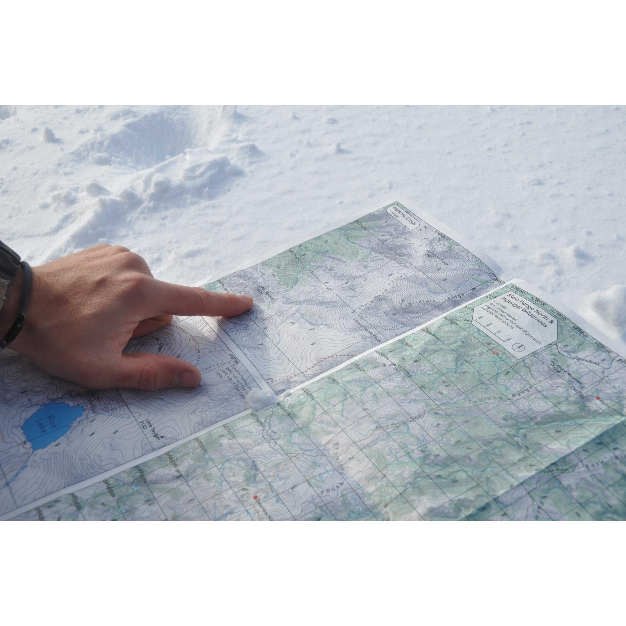 Snowy Mountains Folded Map A1 – Mountain Equipment